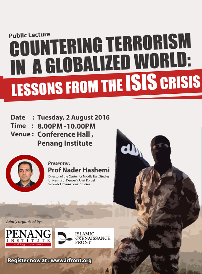 IRF | Public Lecture : “Countering Terrorism in A Globalized World ...
